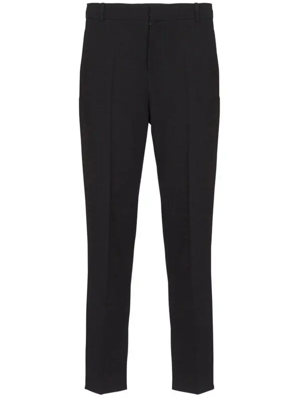 Balmain Pressed-crease Straight-leg Trousers