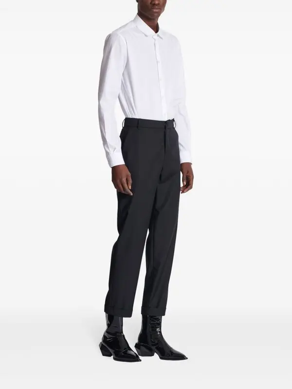 Balmain Pressed-crease Straight-leg Trousers
