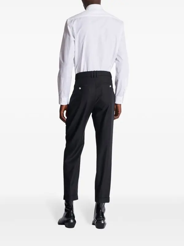 Balmain Pressed-crease Straight-leg Trousers