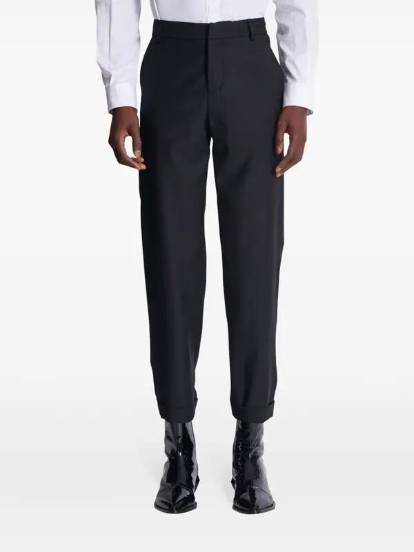 Balmain Pressed-crease Straight-leg Trousers