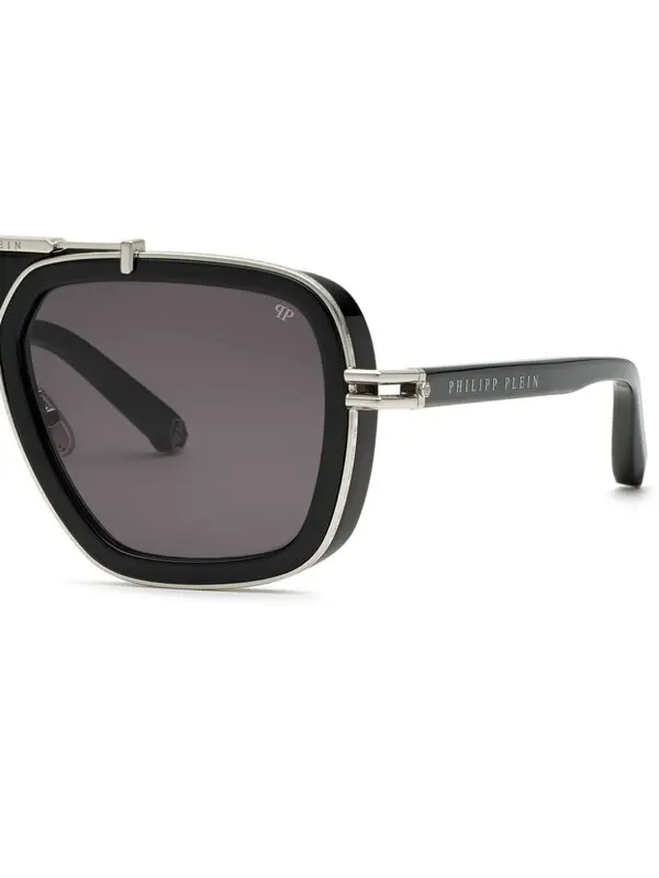 Philipp Plein Black Oversized Sunglasses - New & Authentic Sunglasses Square | Philipp Plein main image 4