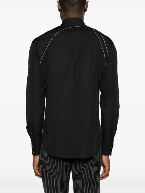 Alexander McQueen Decorative-stitching Cotton Shirt