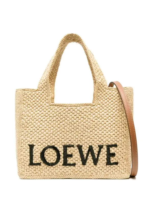 Loewe Raffia Tote Bag - Neutrals