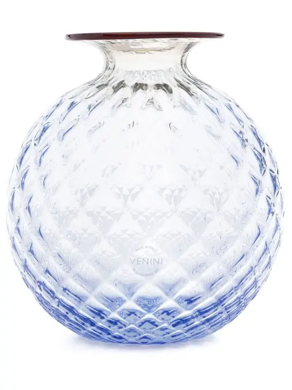 VENINI Monofiori Balloton Murano-glass Vase - Blue