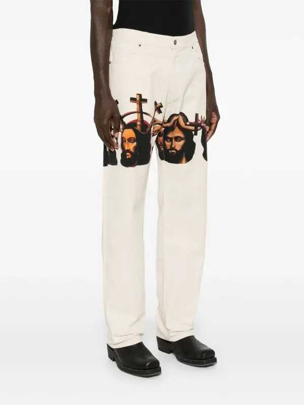 424 Graphic-print Baggy Jeans
