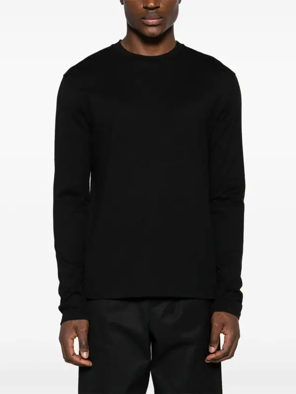 JIL SANDER Logo-print Cotton T-shirt - Black