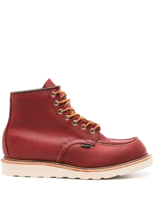 Red Wing Moc Ankle Boots - Red