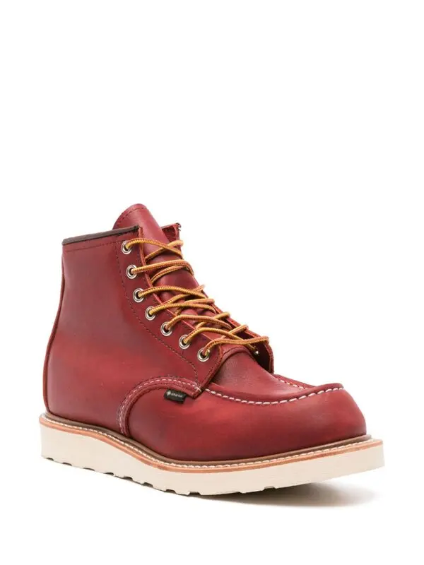 Red Wing Moc Ankle Boots - Red