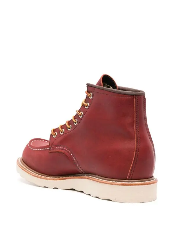 Red Wing Moc Ankle Boots - Red