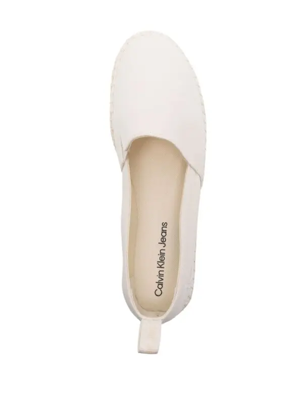Calvin Klein 35mm Logo-print Flatform Espadrilles