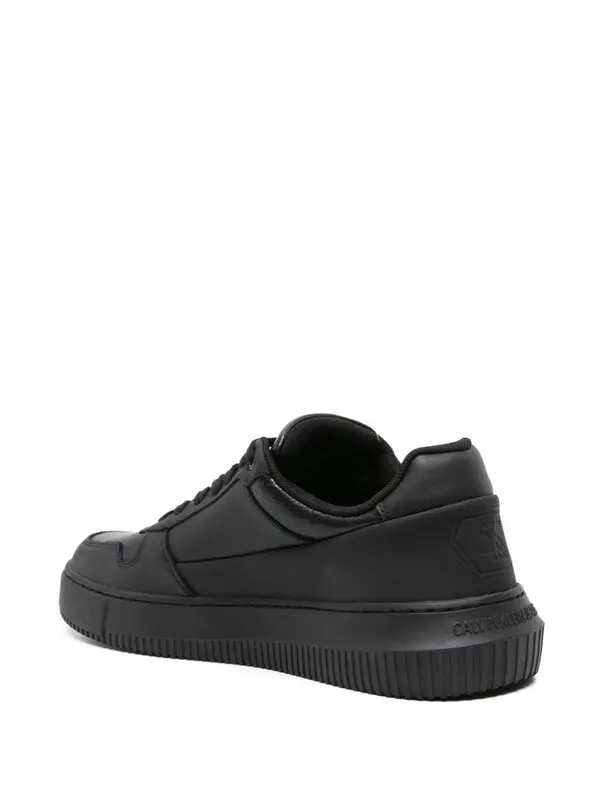 Calvin Klein Logo-debossed Leather Sneakers