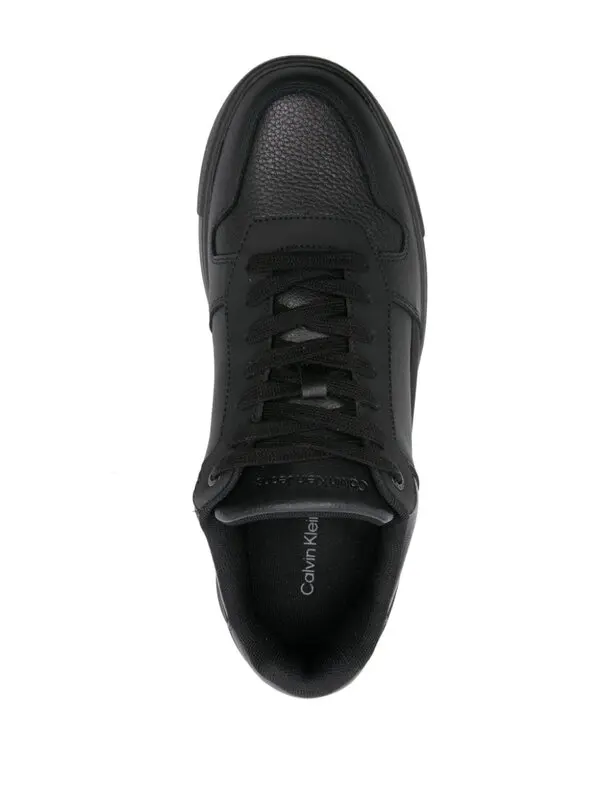 Calvin Klein Logo-debossed Leather Sneakers