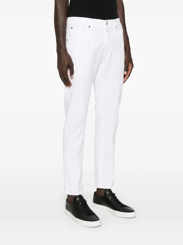 DONDUP Logo-print Tapered Jeans