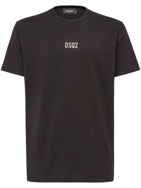 Dsquared2 Embossed-logo Cotton T-shirt - Black