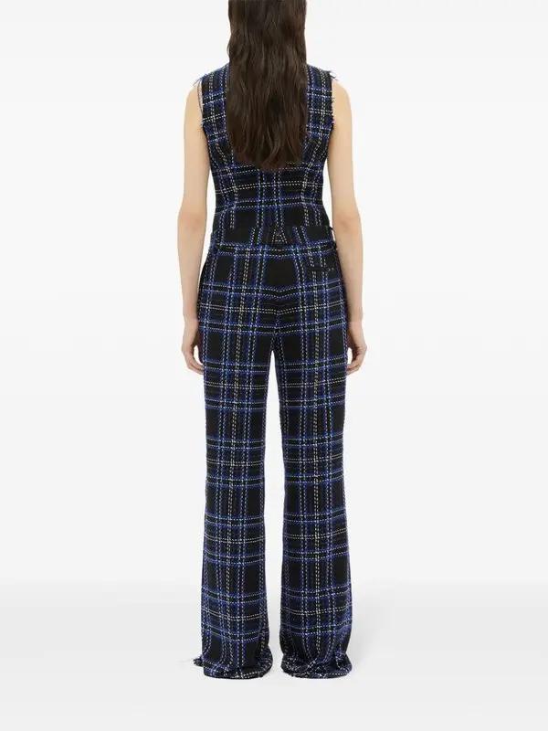 MSGM Checked Cotton Trousers