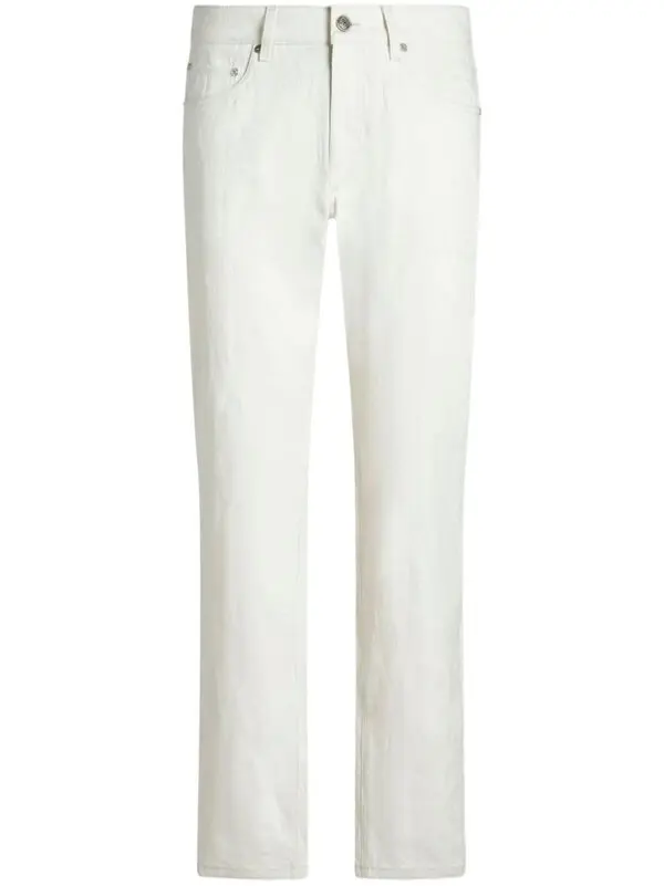 Etro Slim-cut Jacquard Jeans