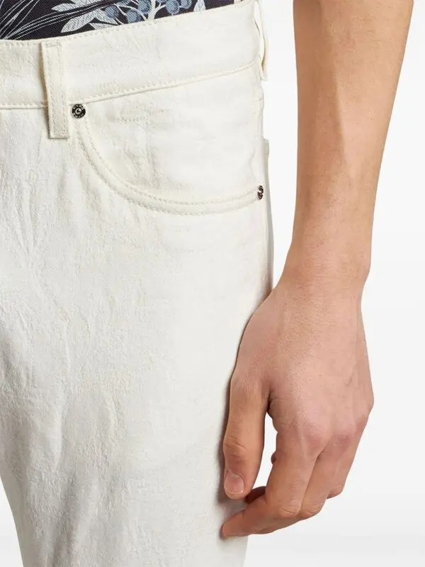 Etro Slim-cut Jacquard Jeans