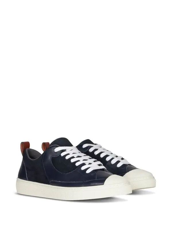 Etro Panelled Leather Sneakers