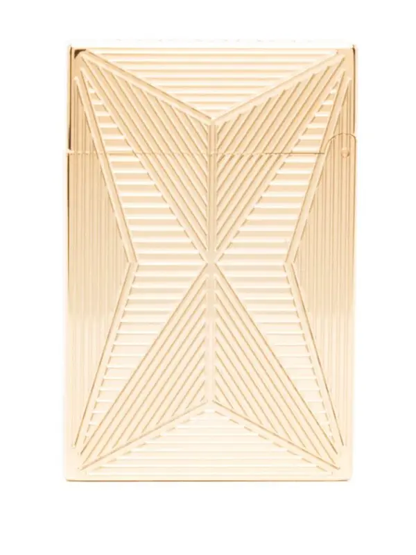 S.t. Dupont Ligne 2 Engraved Lighter - Gold