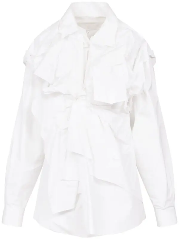 MAISON MARGIELA Gathered Poplin Shirt
