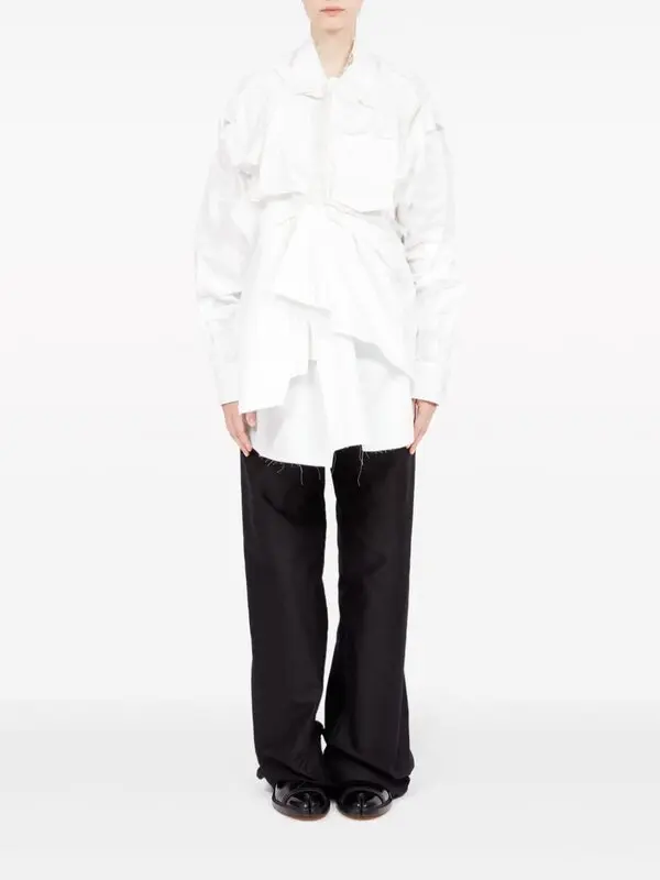 MAISON MARGIELA Gathered Poplin Shirt
