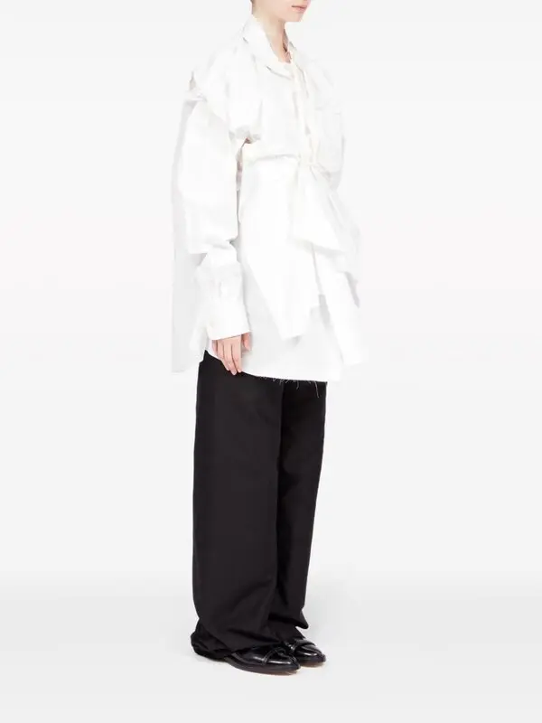 MAISON MARGIELA Gathered Poplin Shirt
