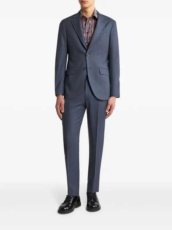 Etro Striped Wool Two-piece Suit