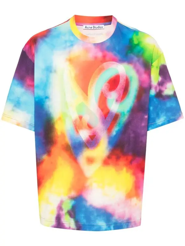 Acne Studios Abstract-print T-shirt - Red
