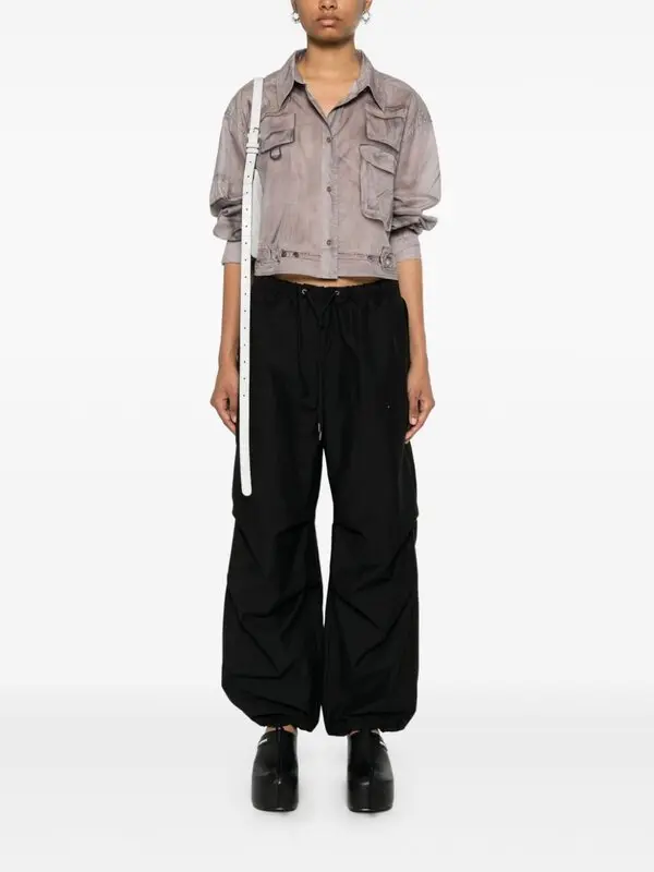 Acne Studios Embroidered Logo Wide-leg Trousers