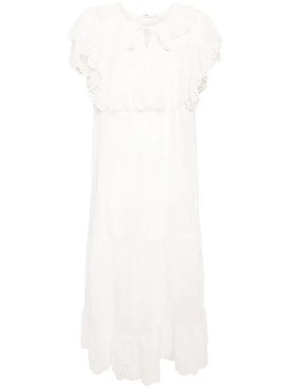 B+AB Broderie-anglaise Cotton Midi Dress