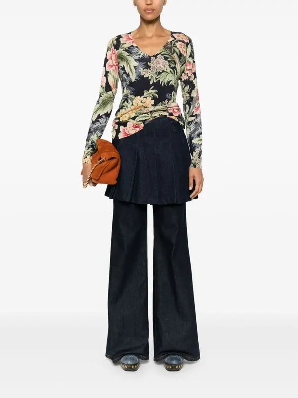 Etro Floral-print Knitted Jumper