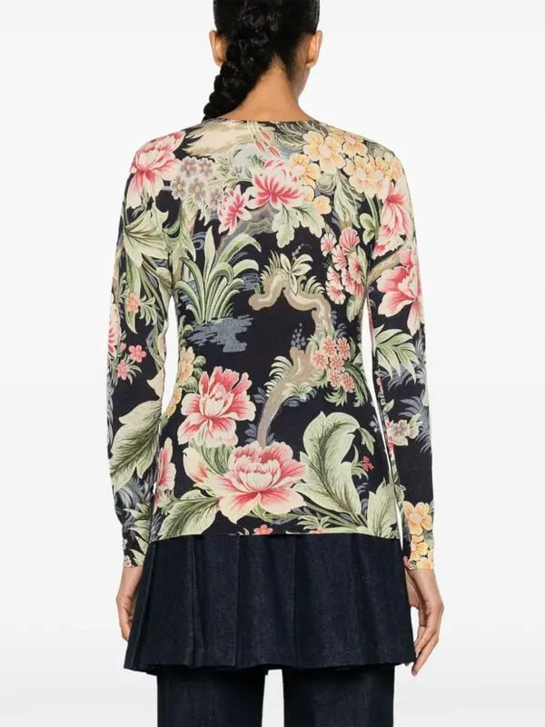 Etro Floral-print Knitted Jumper