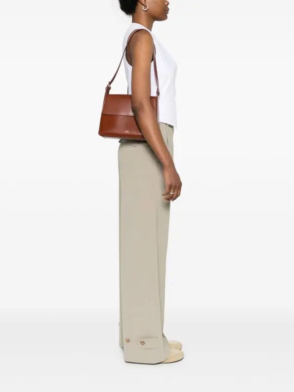 A.p.c. Virginie Leather Shoulder Bag - Brown