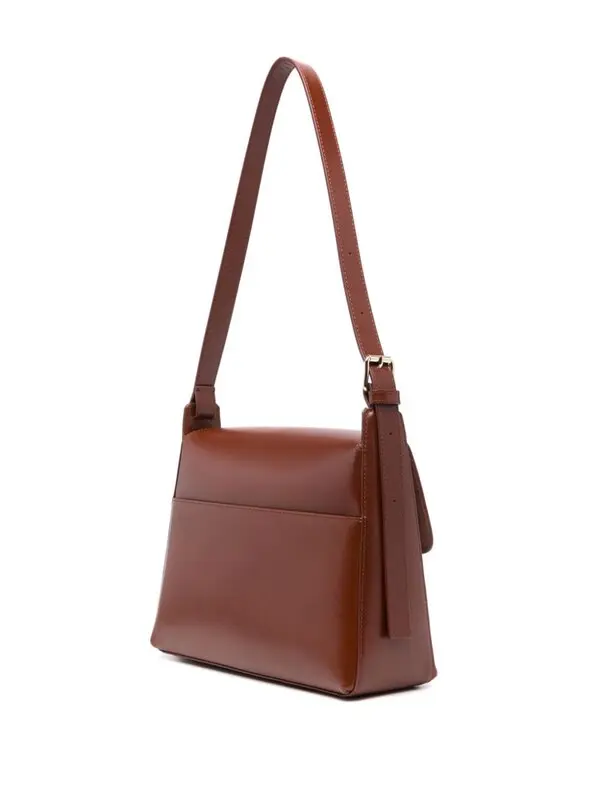 A.p.c. Virginie Leather Shoulder Bag - Brown