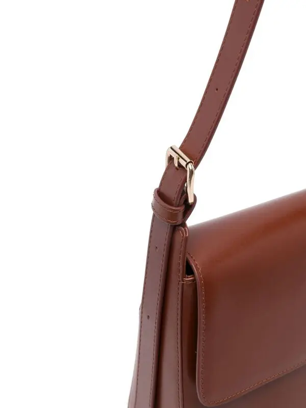 A.p.c. Virginie Leather Shoulder Bag - Brown