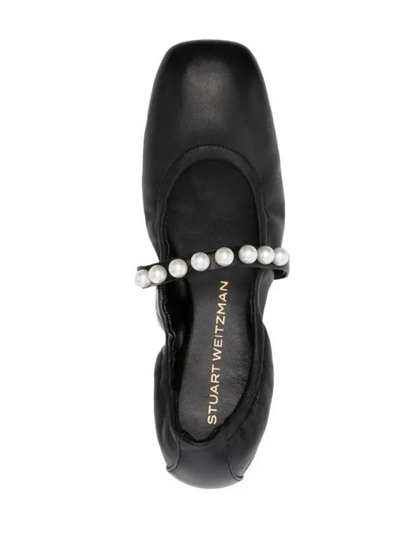 STUART WEITZMAN Goldie Ballerina Shoes - Black