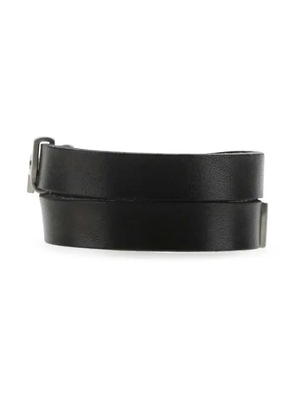 Saint Laurent Cassandre Leather Bracelet