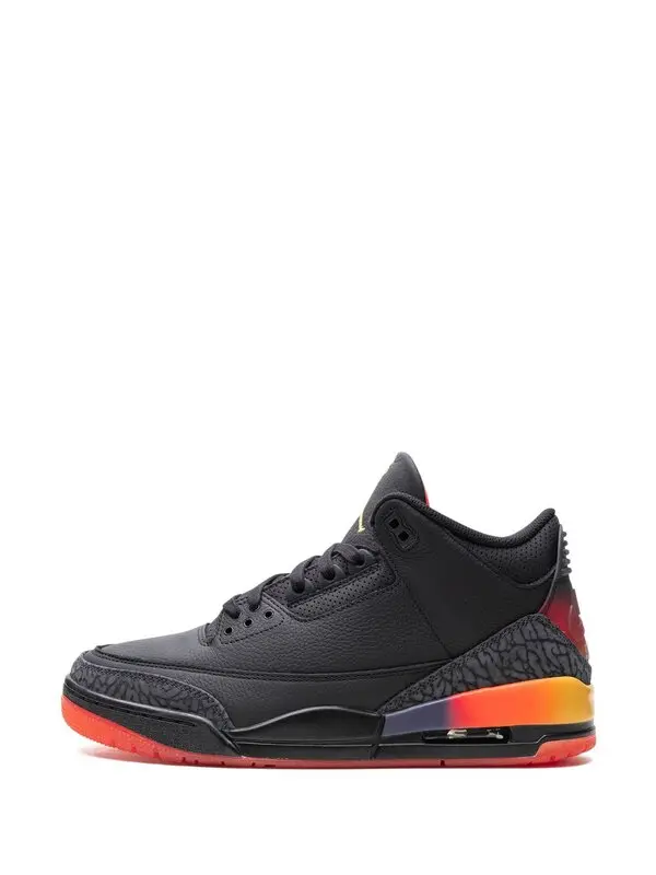 JORDAN X J Balvin Air 3 Rio Sneakers - Black