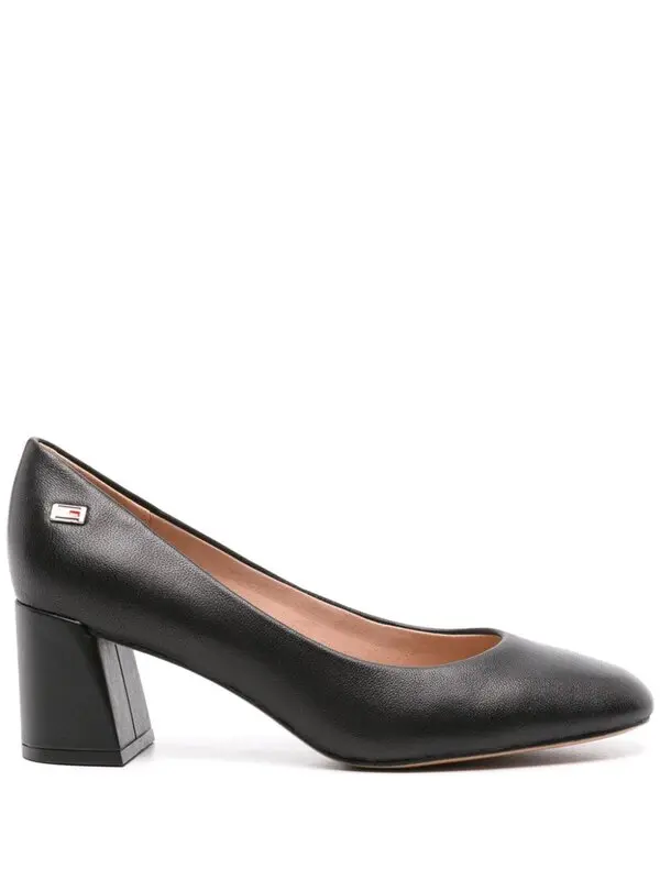 Tommy Hilfiger 60mm Square-toe Leather Pumps
