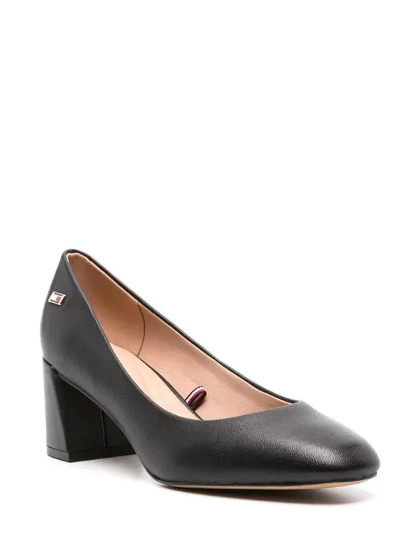 Tommy Hilfiger 60mm Square-toe Leather Pumps