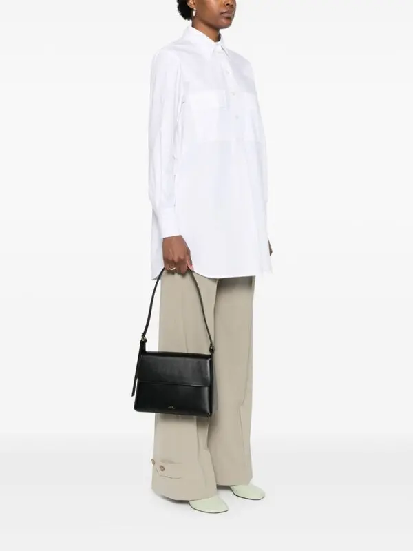 A.p.c. Virginie Leather Shoulder Bag - Black