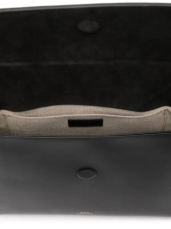 A.p.c. Virginie Leather Shoulder Bag - Black
