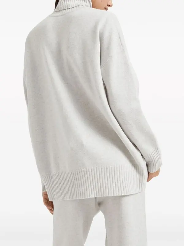 Brunello Cucinelli Embroidered Roll-neck Jumper