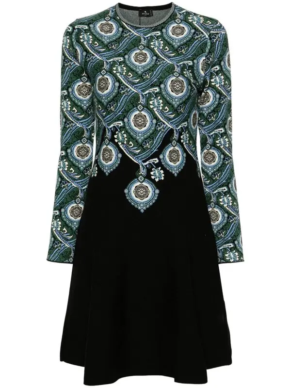 Etro Jacquard-pattern Knitted Dress