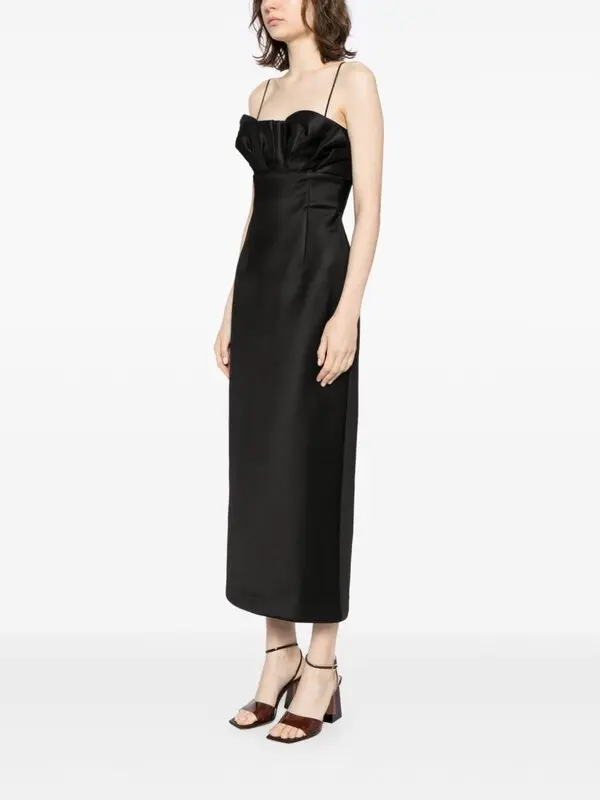Acler Mahina Midi Dress - Black | Editorialist