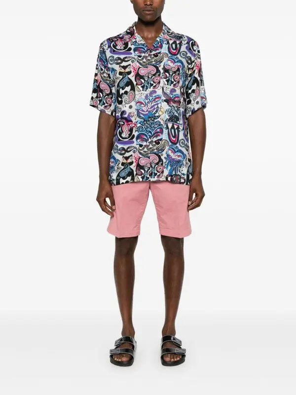 PT TORINO Mid-rise Straight Leg Shorts