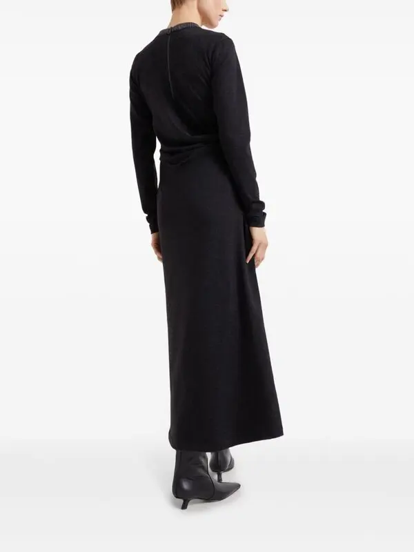 Brunello Cucinelli Monili-trim Gathered Dress