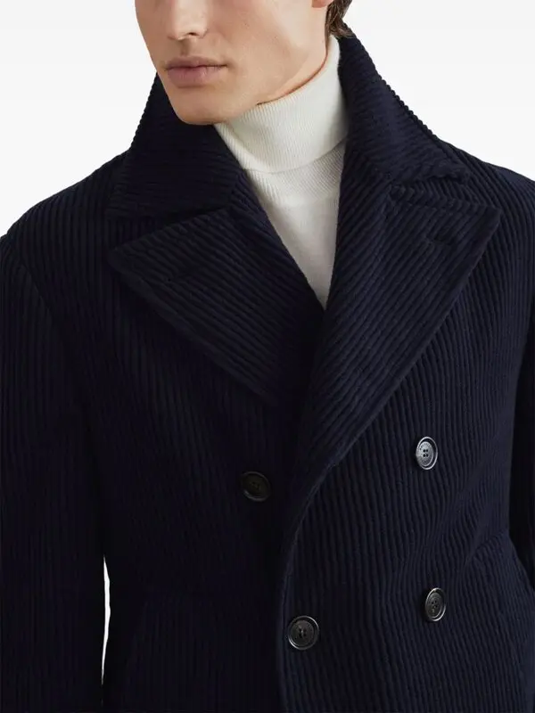 Brunello Cucinelli Corduroy Peacoat