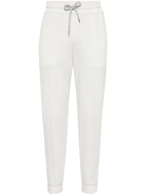 Brunello Cucinelli Drawstring-waistband Track Pants - White