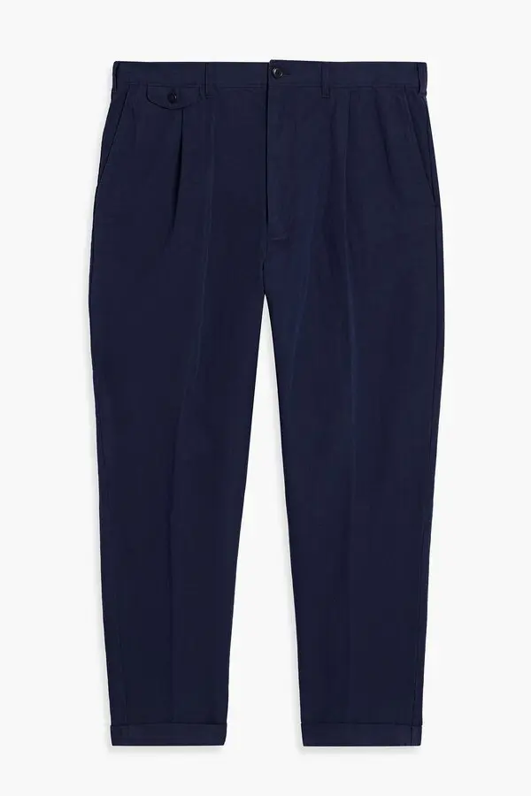 ALEX MILL Cotton And Linen-blend Pants - Navy